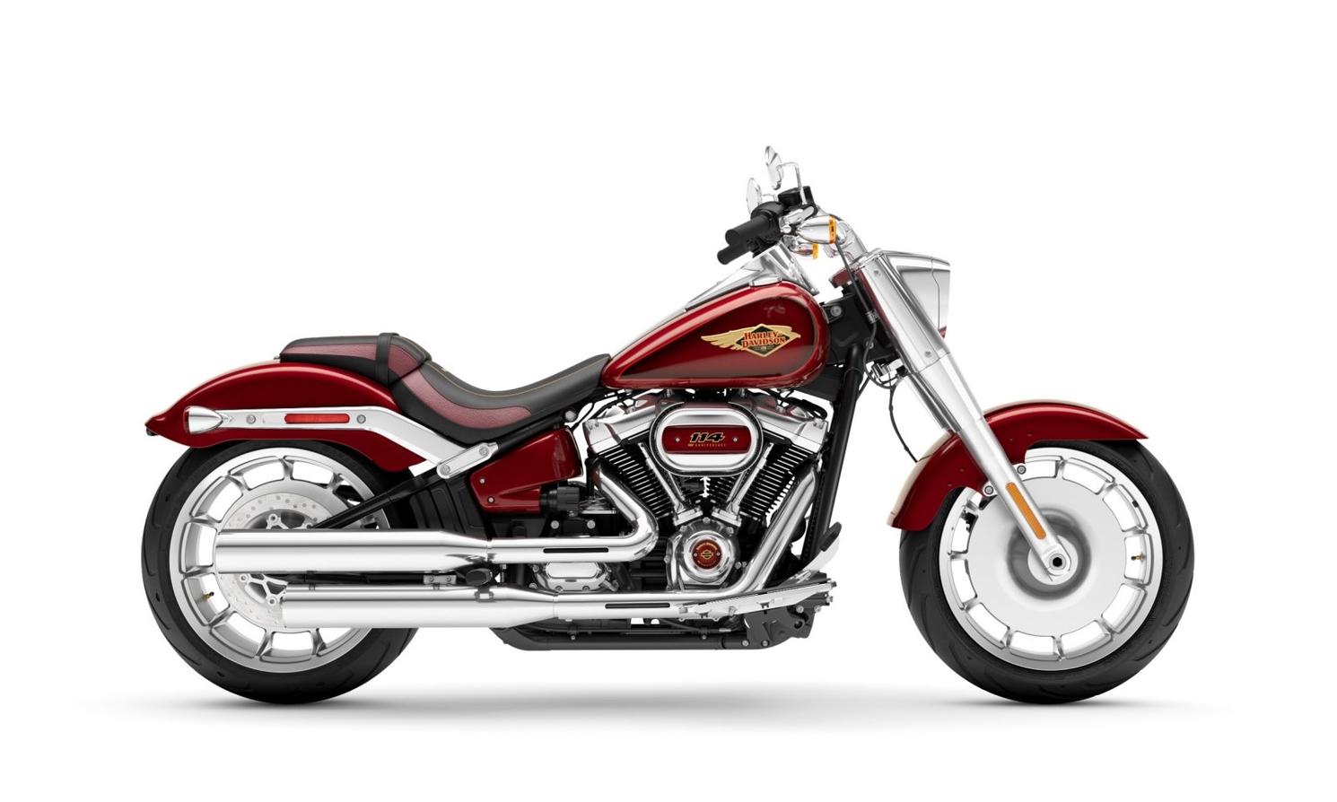 Harley Davidson Fat Boy Anniversary Heirloom Red Fade 2023 En Vente 