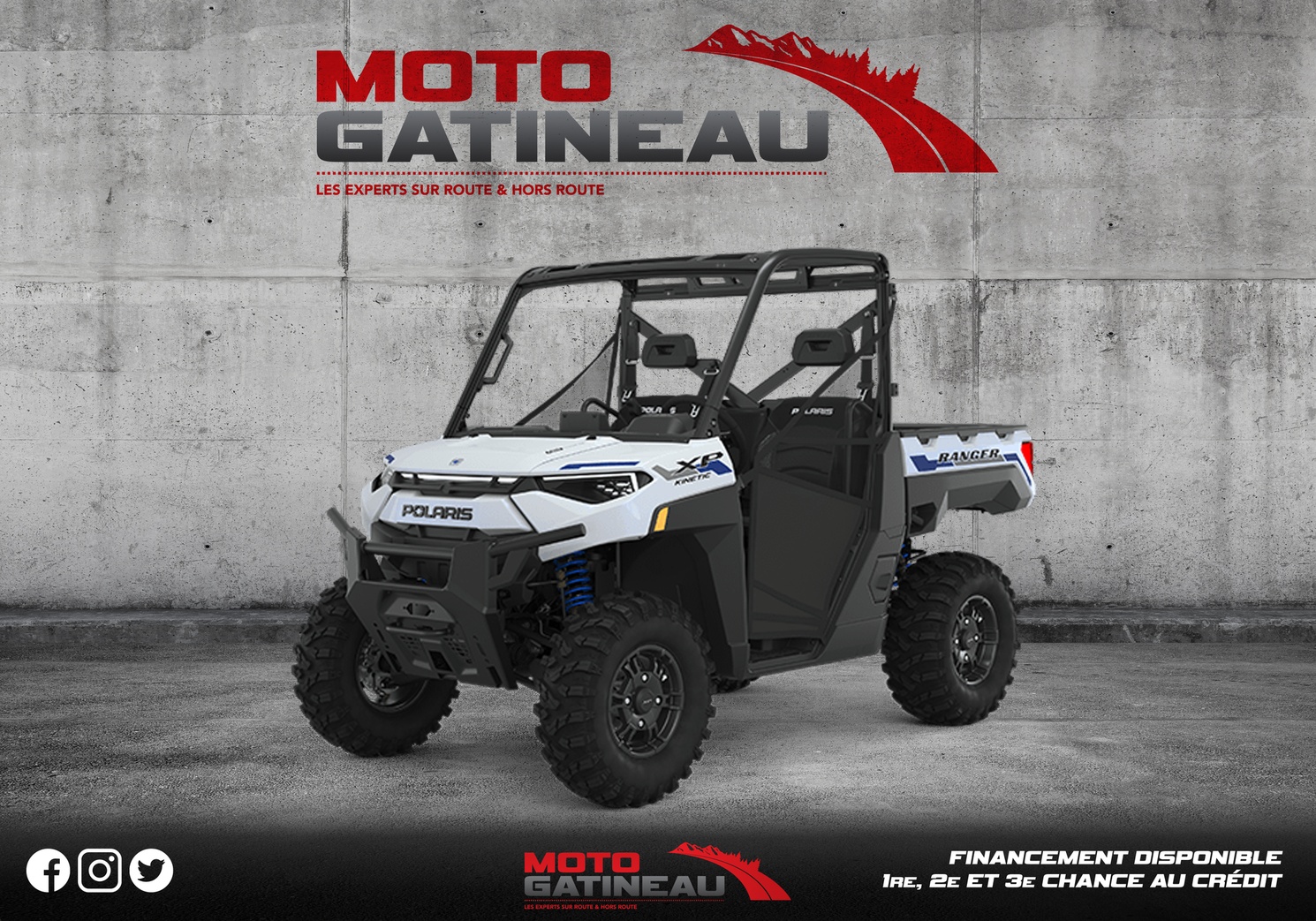 Polaris Ranger XP Kinetic Ultimate 2023 neuf à Gatineau - Moto Gatineau Polaris Ranger XP Kinetic Ultimate 2023 neuf à Gatineau - Moto Gatineau