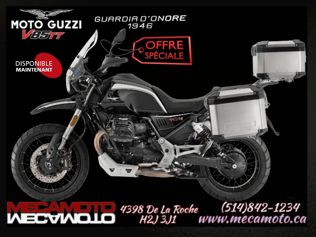 Moto Guzzi V85tt 2023 neuf à Montréal - Mecamoto